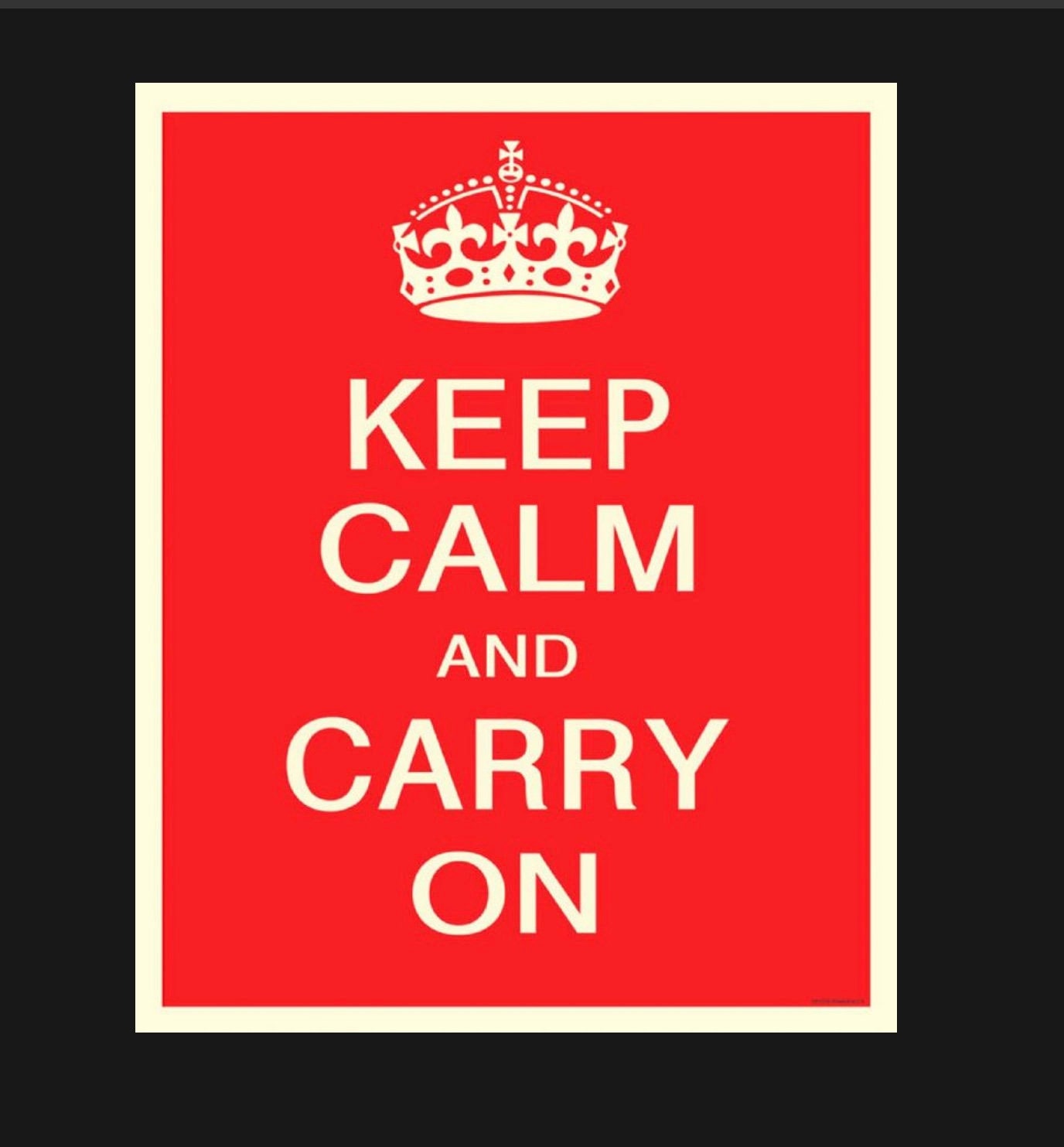 Vintage Keep Calm and Carry on Metal Sign, Wartime Sign, Vintage Sign ...