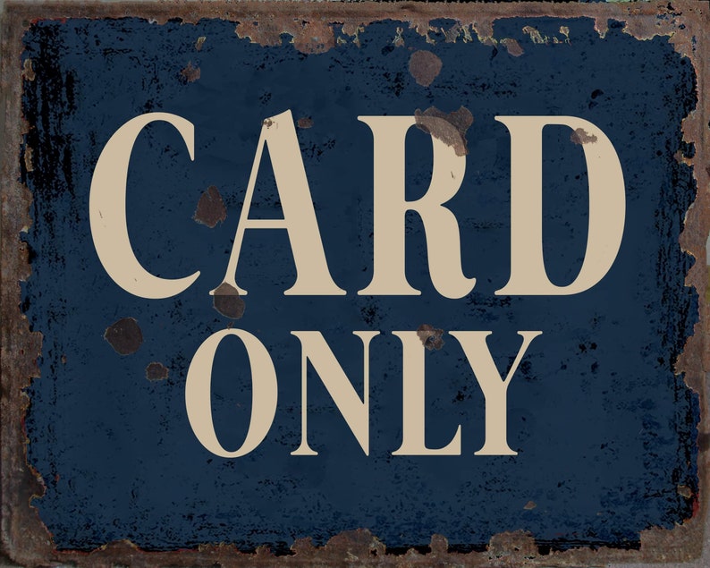 Vintage Card Only Metal Sign Card Only Plaque Card Only - Etsy