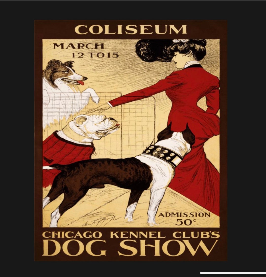 Metal Dog Show Sign Plaque, Coliseum Dog Show Dog Plaque, Dog Sign ...