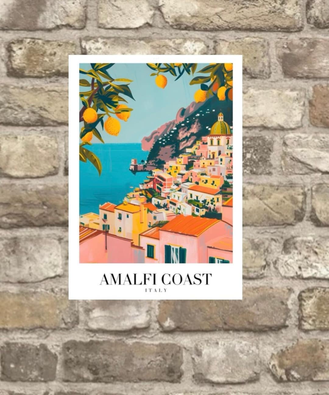 Amalfi Coast Metal Sign, Amalfi Coast Plaque, Amalfi Coast Travel Sign ...