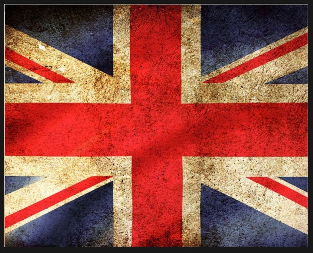 Vintage Union Jack Metal Sign, Union Jack Sign, Vintage Sign. Retro ...