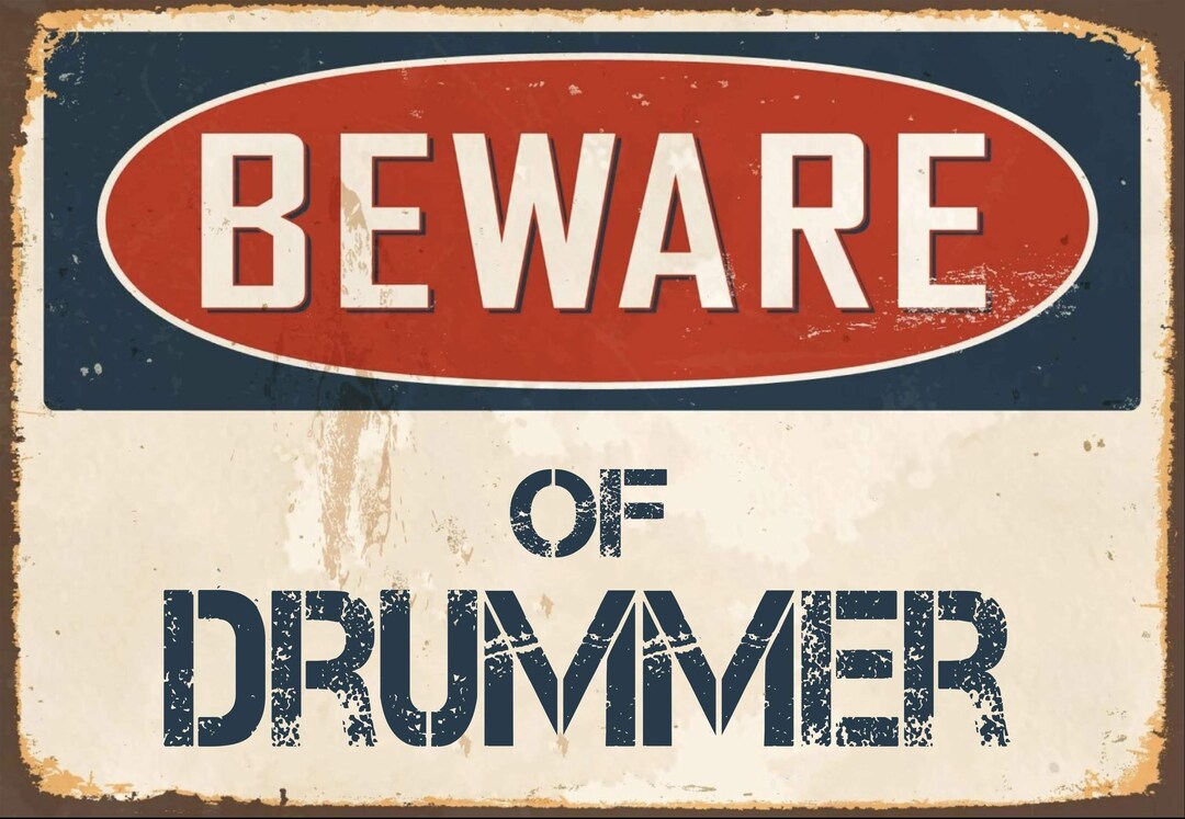 Beware of Drummer Sign, Drummer Sign, Drummer Plaque - Etsy