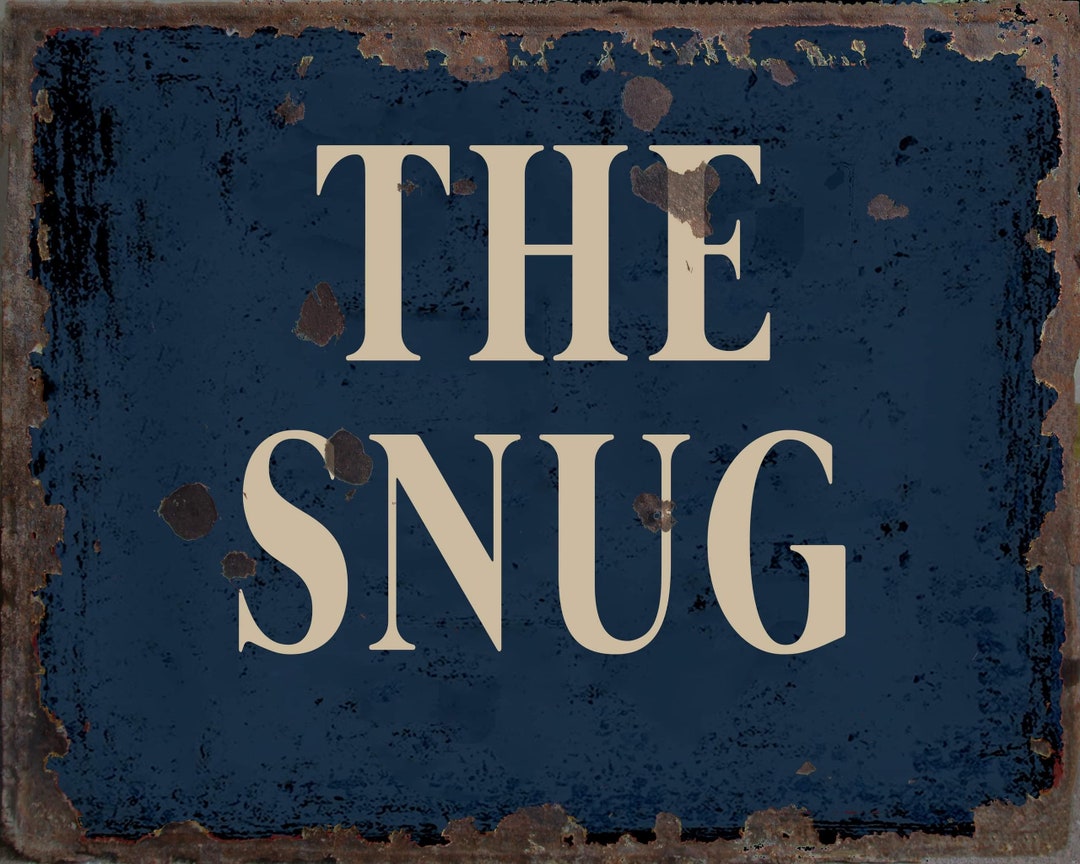 Vintage the Snug Metal Sign, the Snug Plaque, the Snug Retro Sign - Etsy
