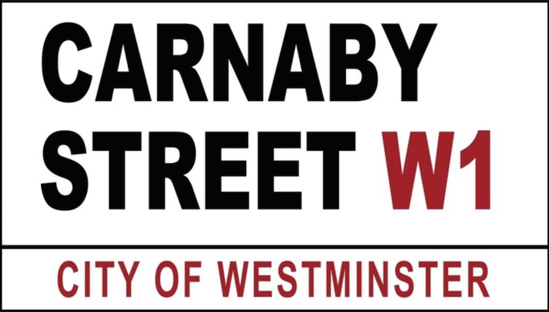 Carnaby Street Metal Sign, London Sign, Vintage Sign. Retro Wall Sign ...