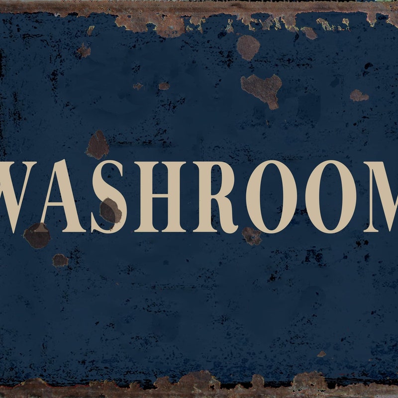Washroom Sign - Etsy