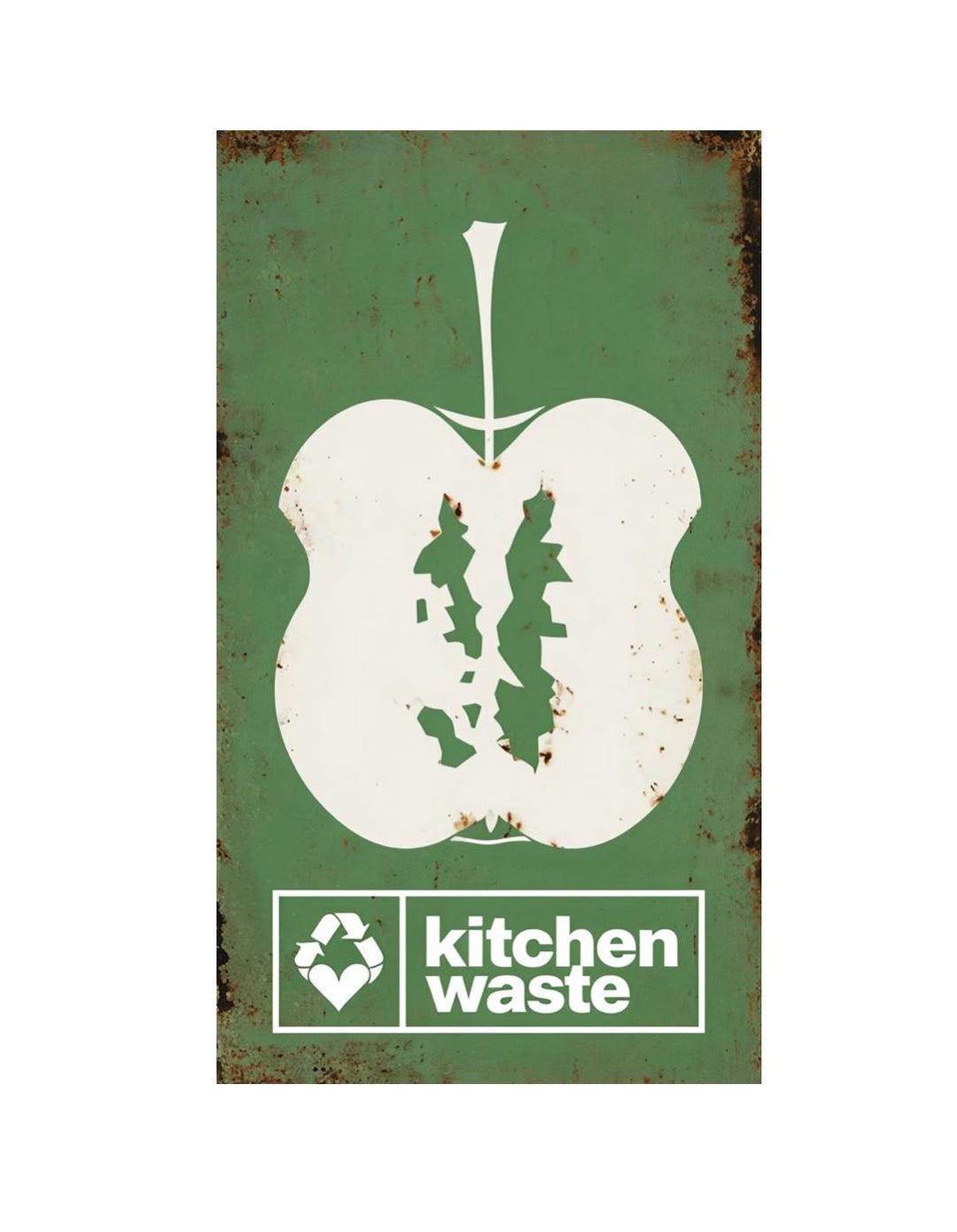Kitchen Waste Metal Sign, Kitchen Waste Sign, Kitchen Waste Plaque ...
