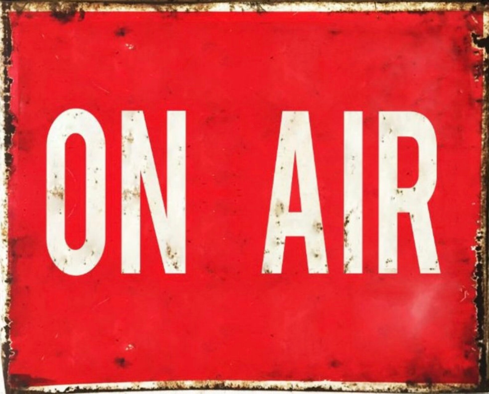 Vintage on Air Metal Sign, Job Sign, Vintage Sign. Retro Wall Sign, - Etsy