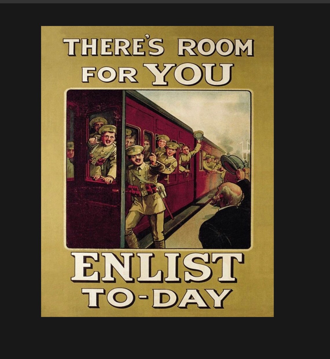 Vintage Enlist Today Metal Sign, Wartime Sign, Vintage Sign. Retro Wall ...