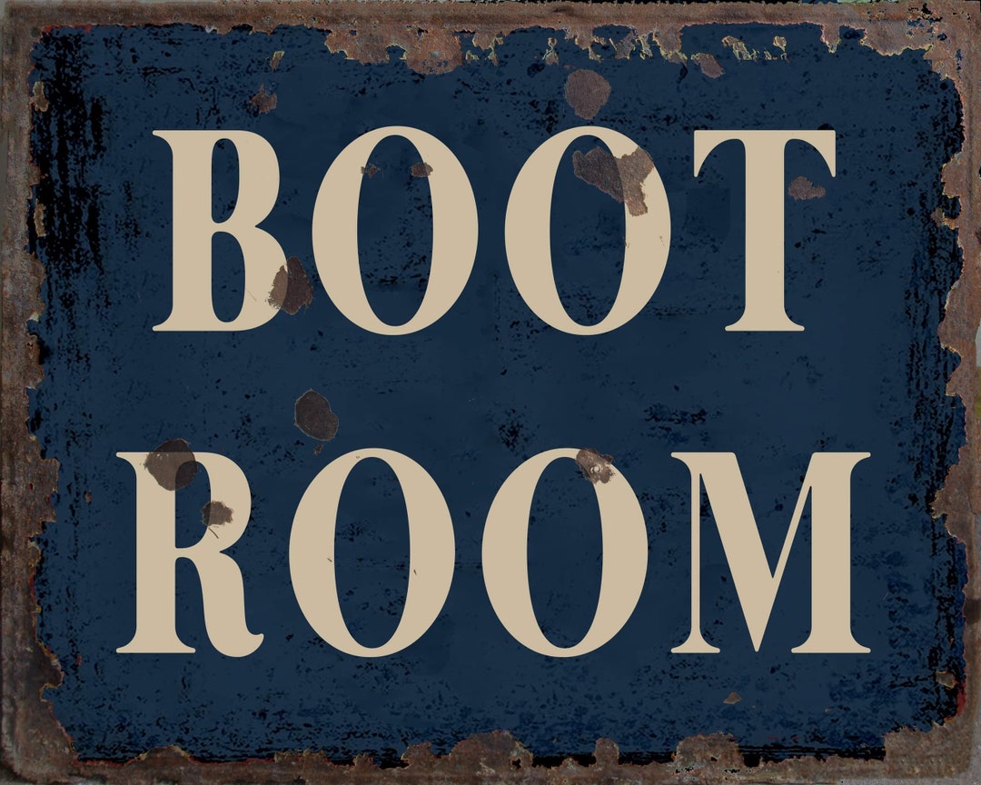 Vintage Boot Room Metal Sign, Boot Room Plaque, Boot Room Retro Wall ...