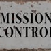 Vintage Mission Control Sign, Mission Control Plaque, Mission Control ...