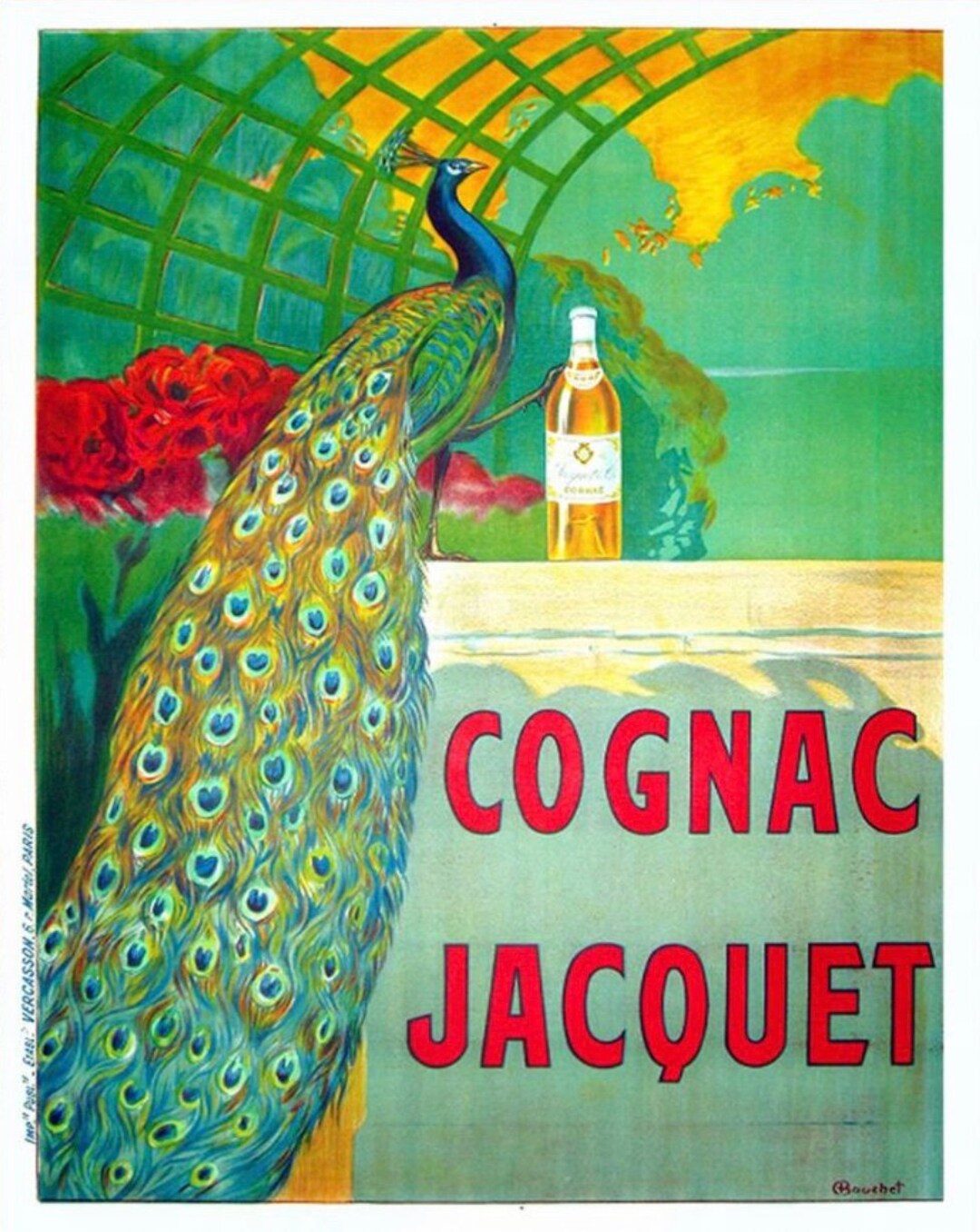 Vintage French Cognac Ad Print, French Print, Cognac Print, Vintage ...