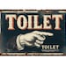 Vintage Toilet Metal Sign, Toilet Plaque, Toilet Retro Wall Sign - Etsy
