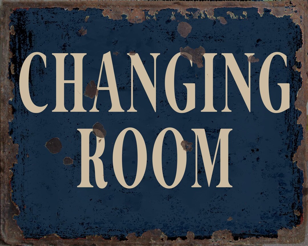 Vintage Changing Room Metal Sign,changing Room Sign, , Changing Room ...