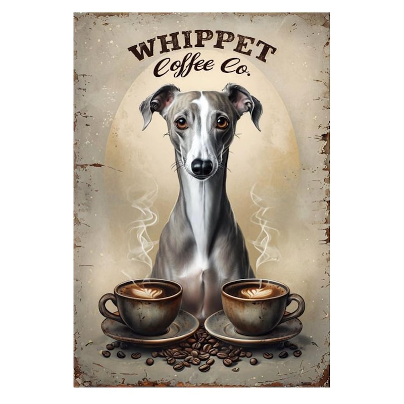 Metal Whippet Sign - Etsy UK