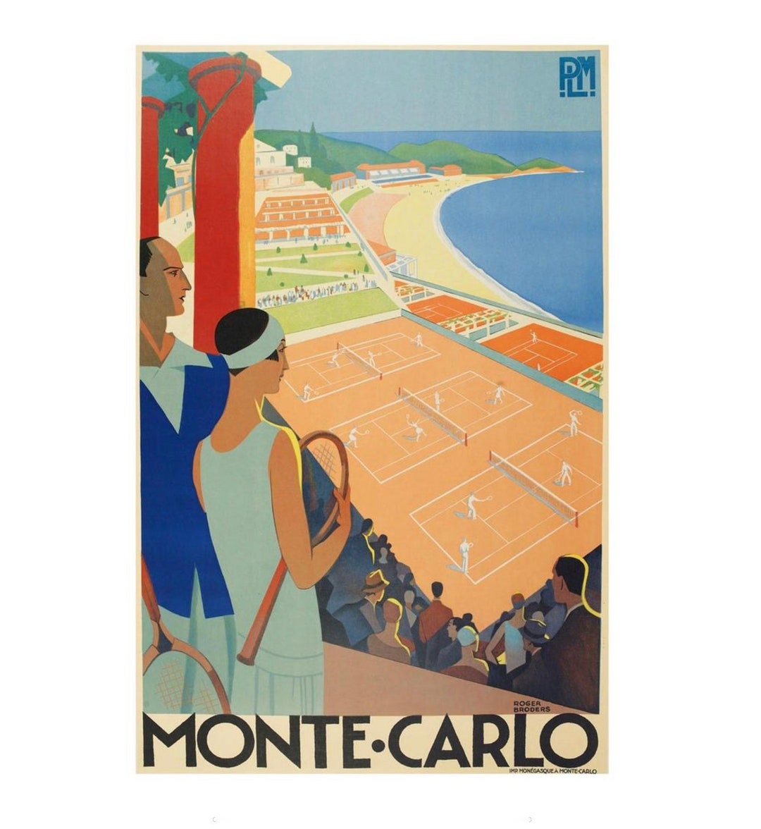 Vintage Visit Monte Carlo Metal Sign, Travel Sign, Vintage Sign. Retro ...