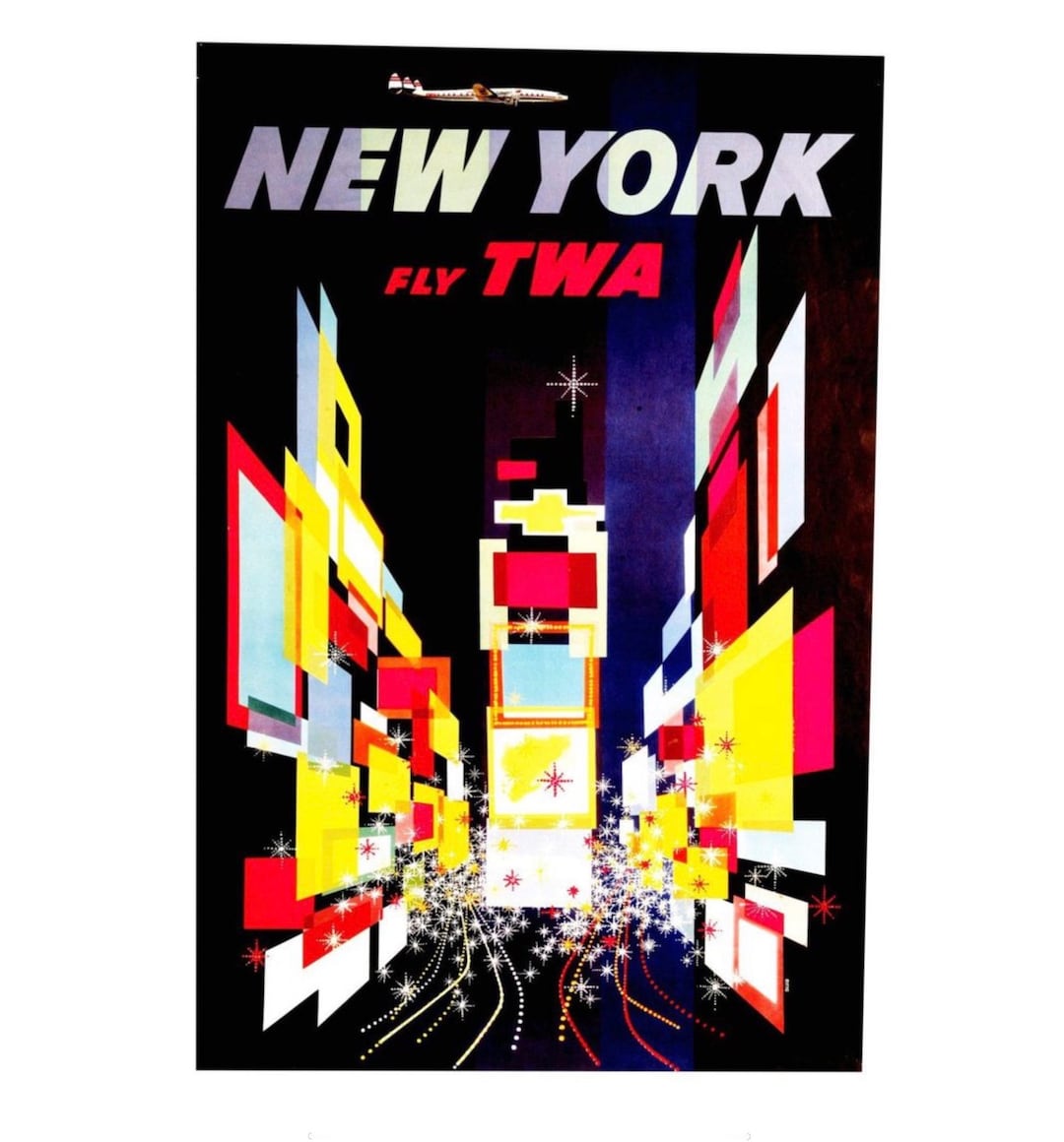 Vintage New York Sign, Travel Sign, Vintage Sign. Retro Wall Sign, New ...
