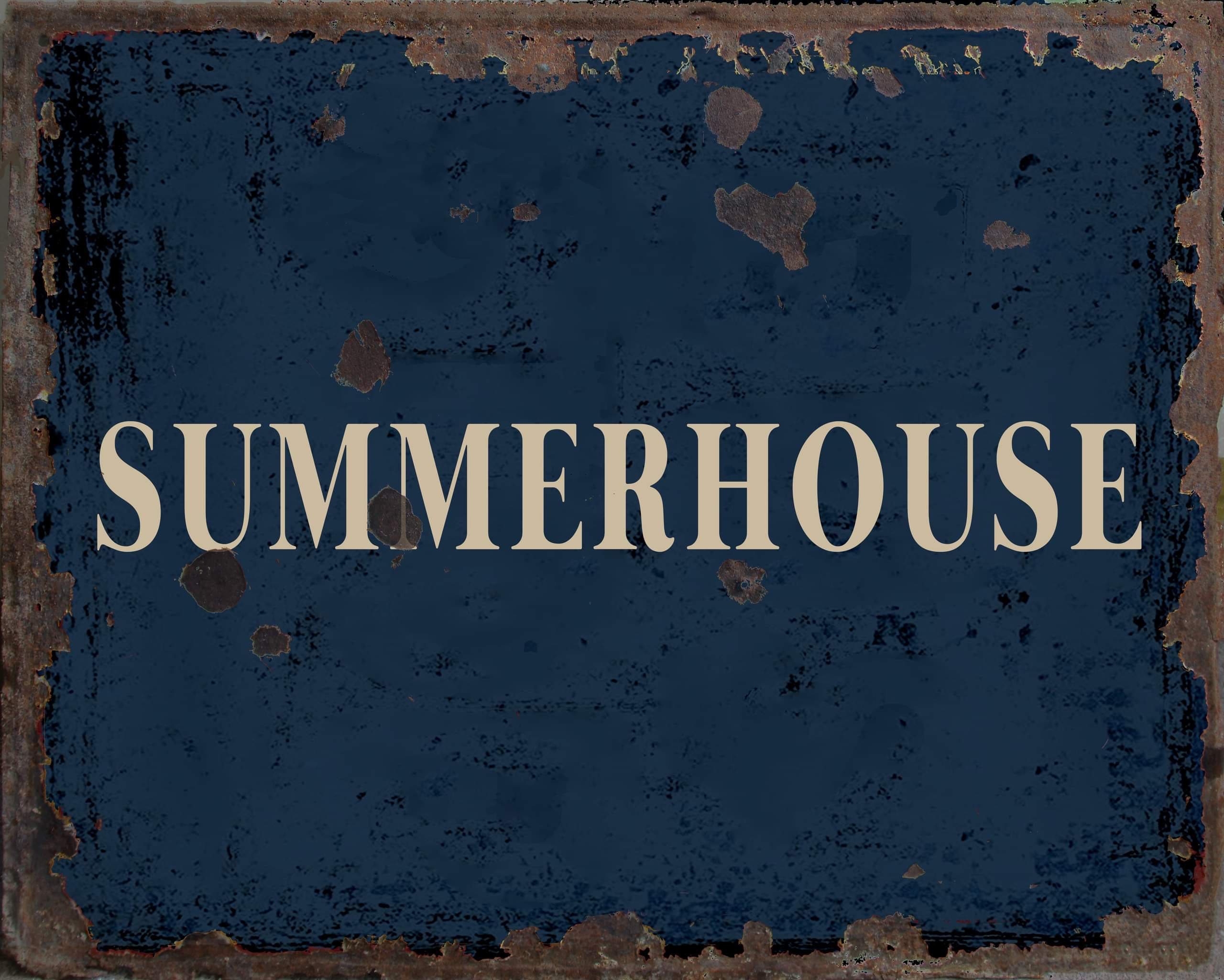 Vintage Summerhouse Metal Sign, Summerhouse Plaque, Summerhouse Retro ...