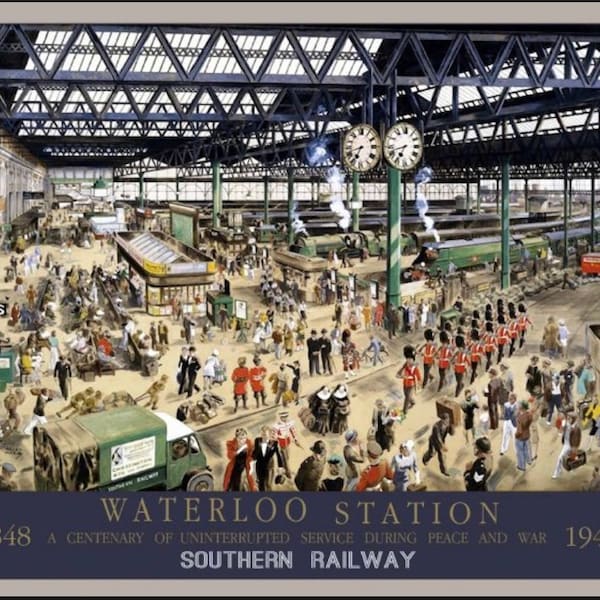 Train Station Sign - Etsy