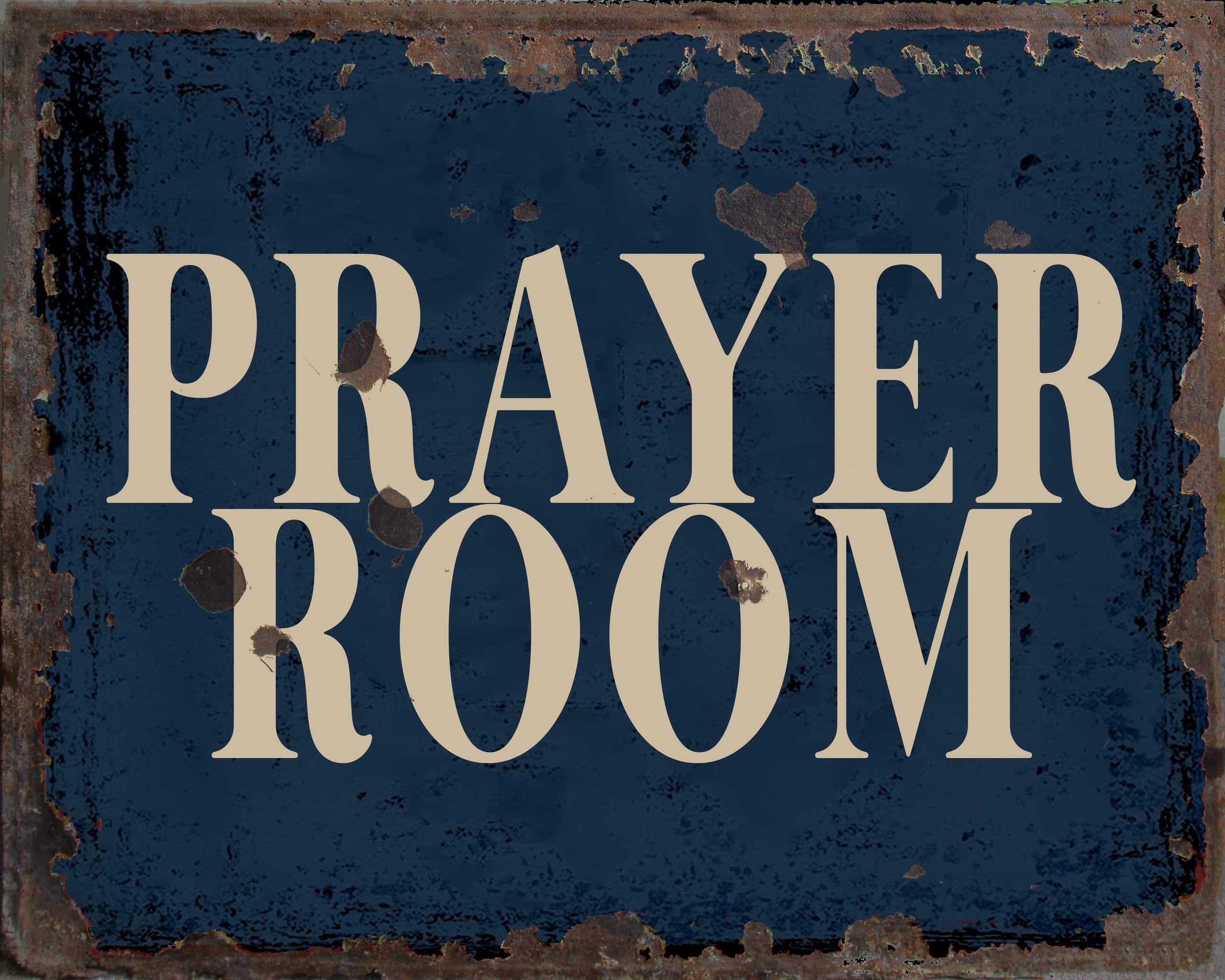 Prayer Room Metal Sign, Prayer Room Sign, Prayer Room Plaque. Retro ...
