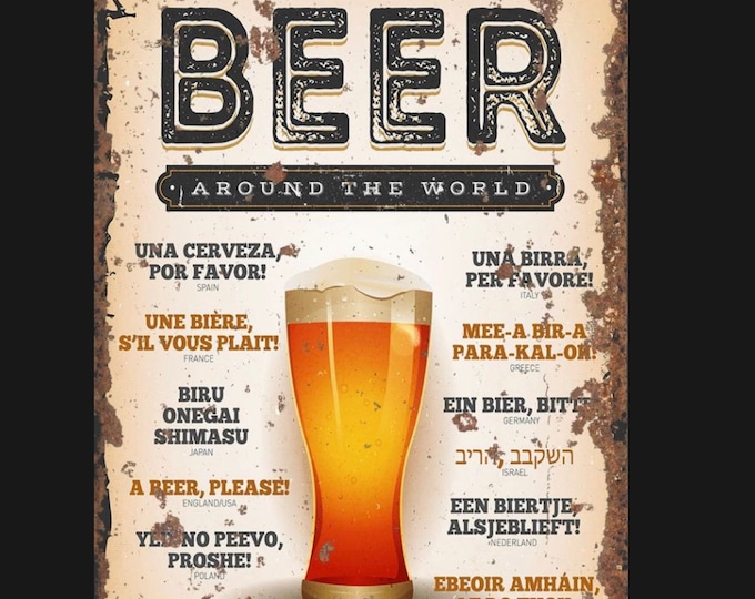 Metal Sign | Estrella Beer | Retro Sign | Man Cave Sign | Vintage Sign ...