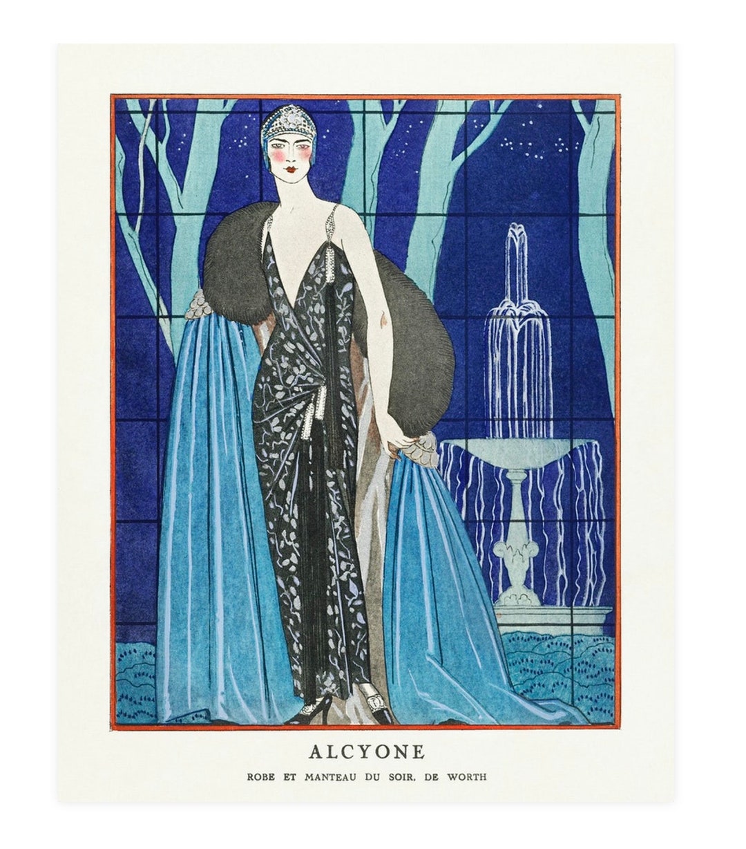 Vintage George Barbier Print, French Print, Alcyone Print, Vintage ...
