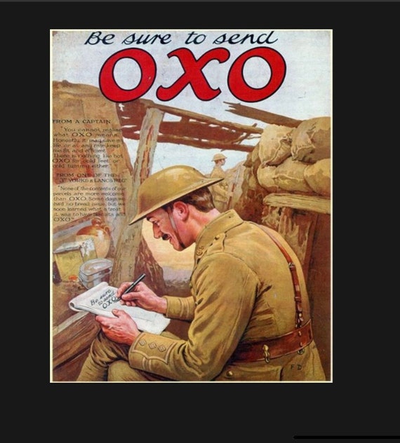 Vintage Oxo Sign Wartime Sign Vintage Sign. Retro Wall Sign | Etsy