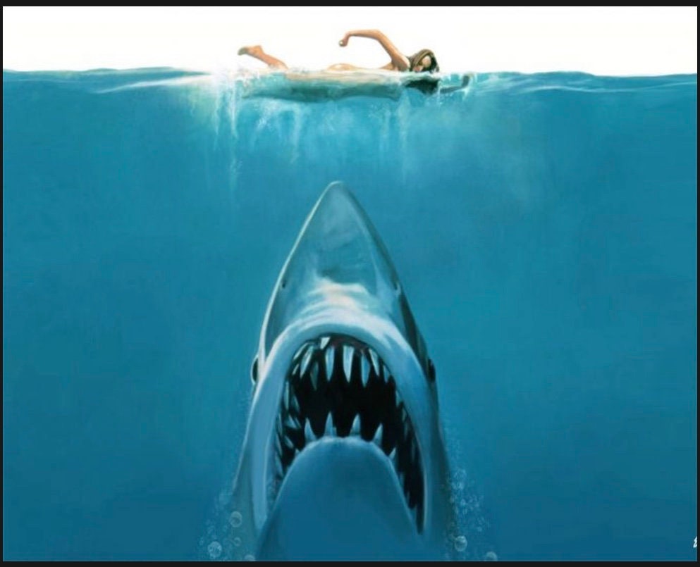 Vintage Jaws Movie Sign movie sign vintage sign. Retro wall | Etsy