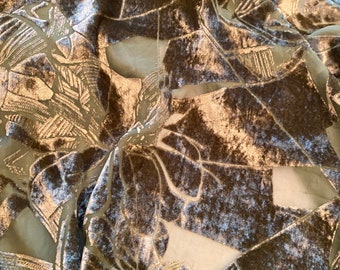 Silk Devore Fabric | Etsy