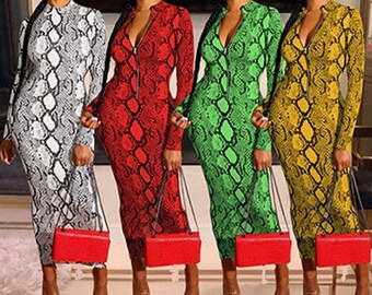 Snake Skin Dress | Etsy