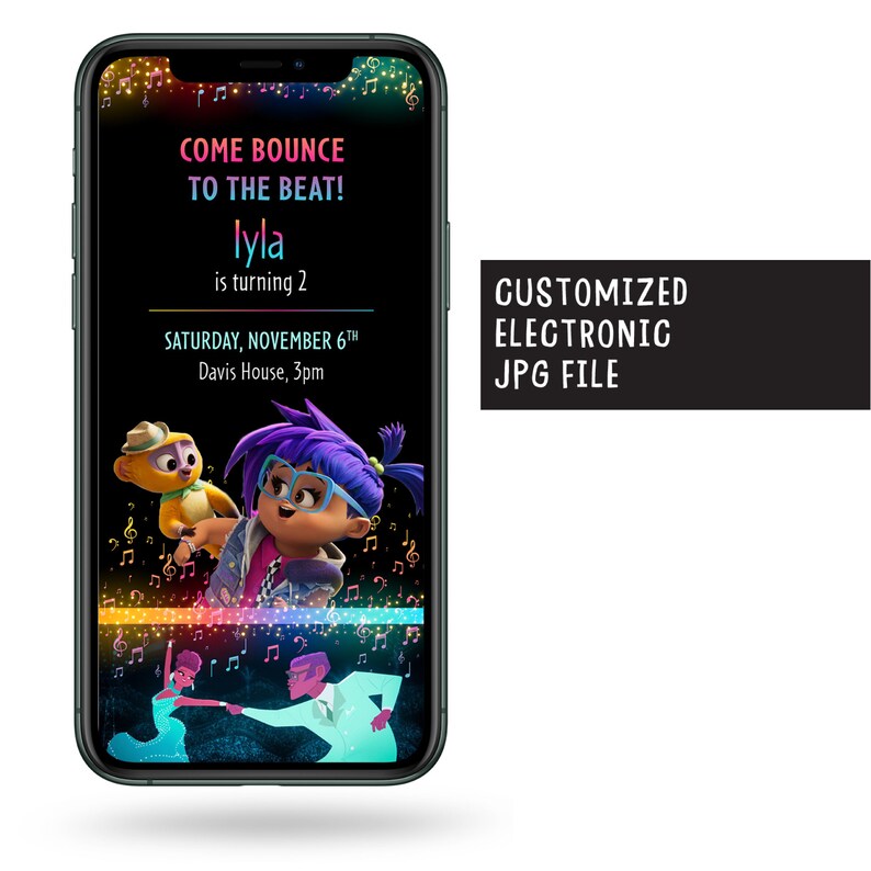Vivo Movie Evite for a Girl or Boy, Any Season Birthday Party Digital ...