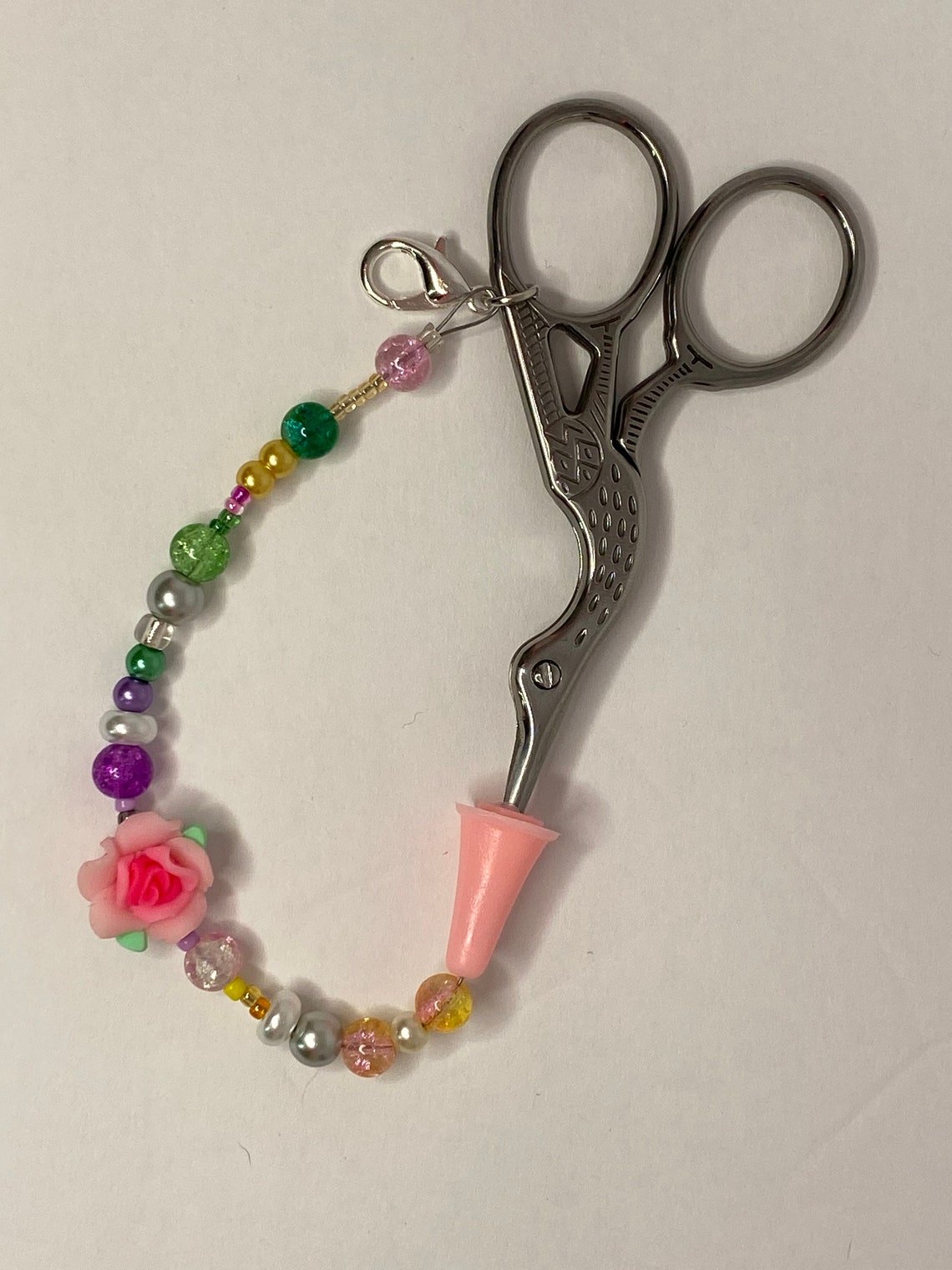 Scissor With Fob,cap and Lobster Claw Clasp - Etsy