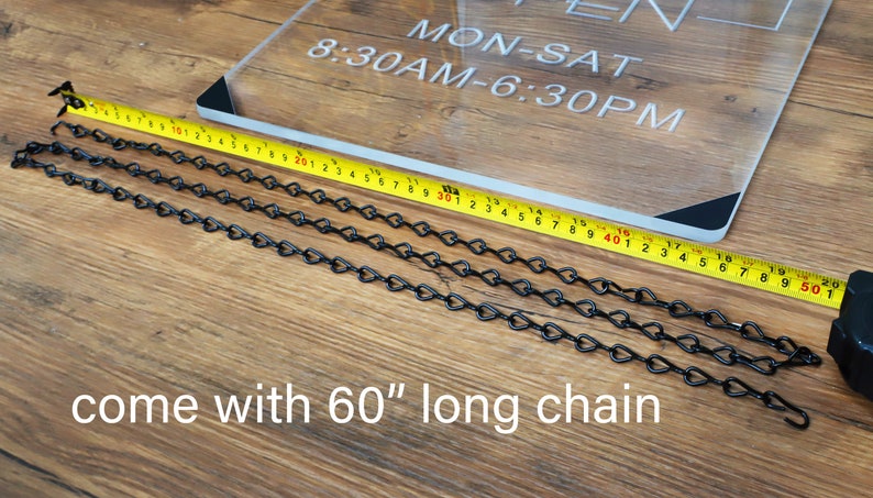 LED Business Hours Sign for Shop Open Sign With Light up Numbers, Metal ...