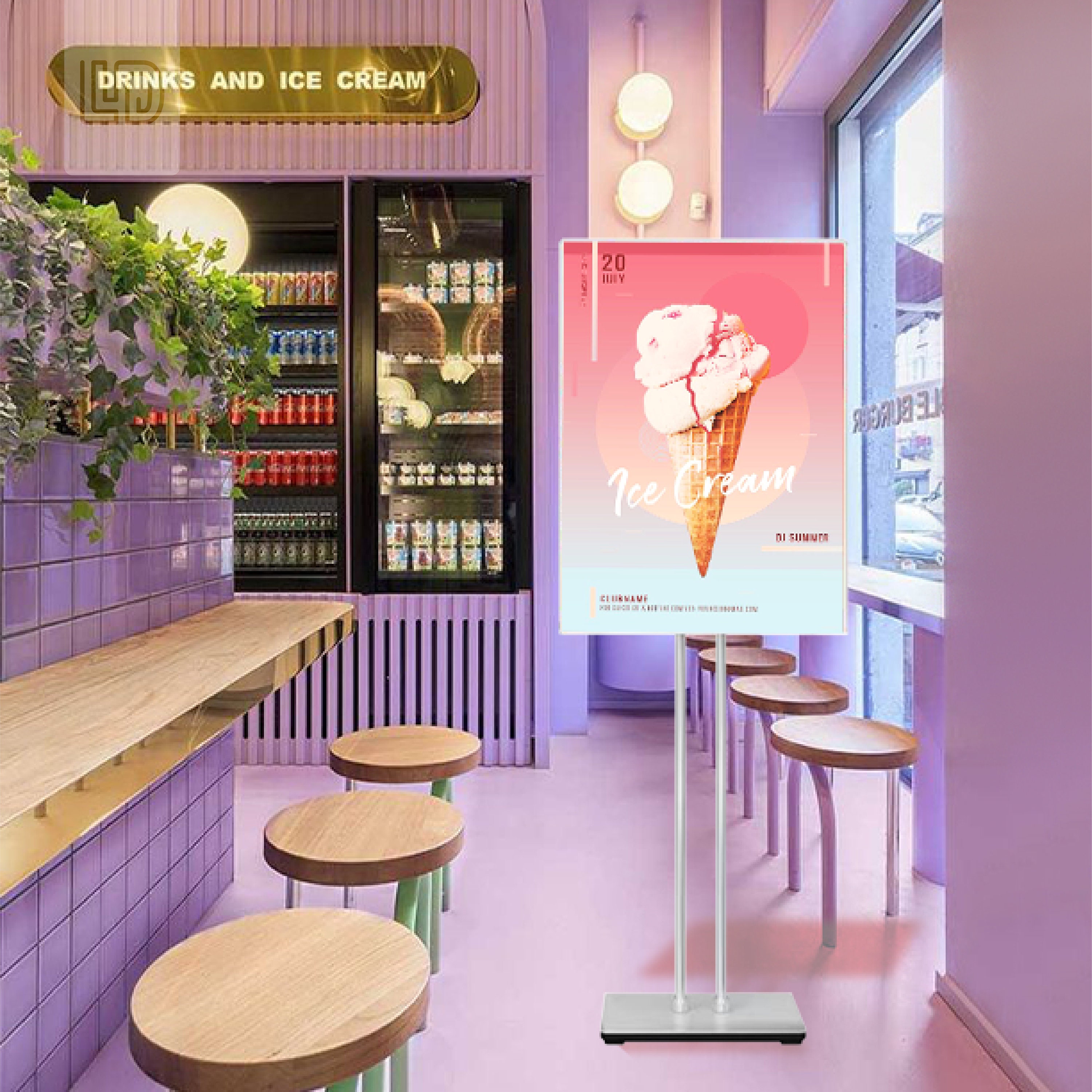 Illuminated Modern Style Extra Thin LED Poster Display Lightbox With ...