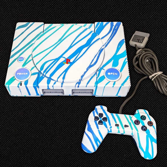 The Cloud: Limited Edition Custom Painted Playstation 1 - Etsy