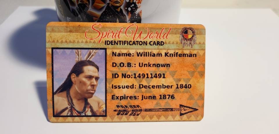 William Knifeman Spirit World I.D. Card - Etsy