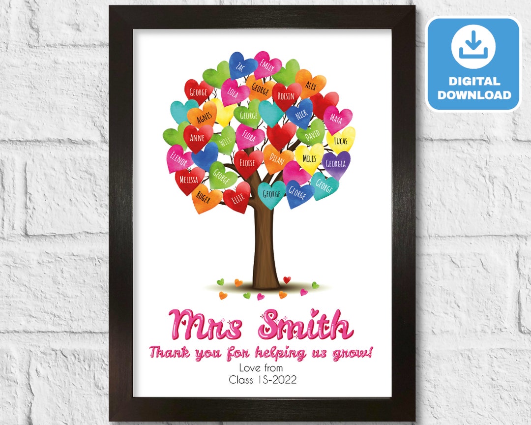 Whole Class Gift - Personalised Teacher Gift, End of Term Class Present ...