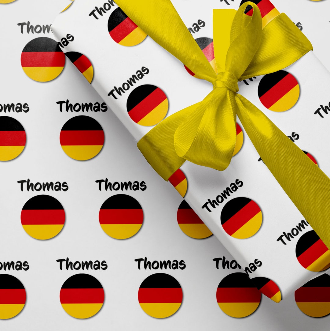 German Flag Wrapping Paper. A3 Thick Quality Gift Wrapping Paper ...