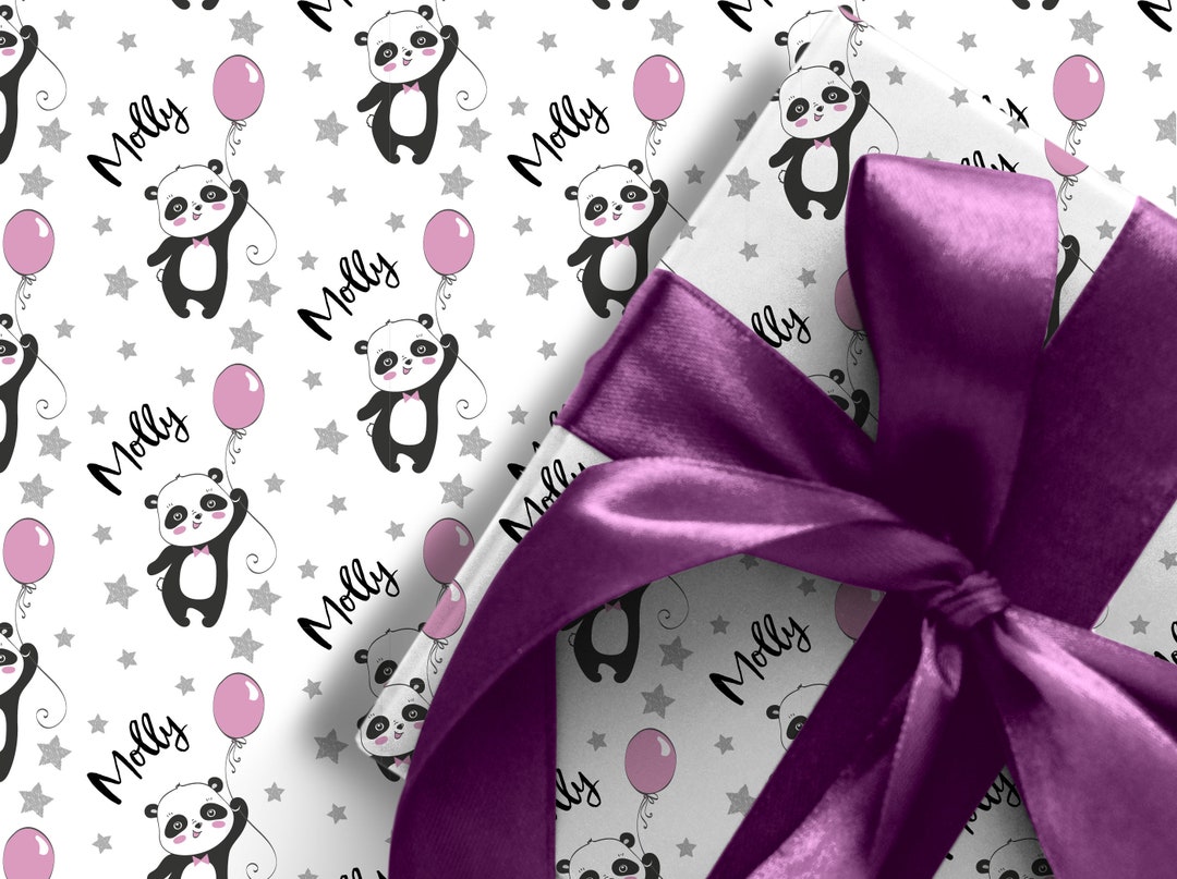 Panda Wrapping Paper | A3 Thick Quality Gift Wrap Paper for Birthday ...