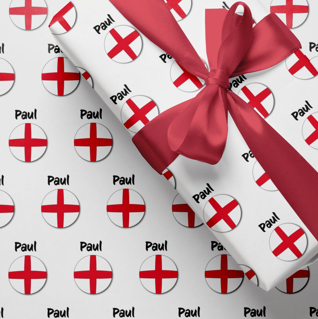 English Flag Wrapping Paper. A3 Thick Quality Gift Wrapping Paper ...