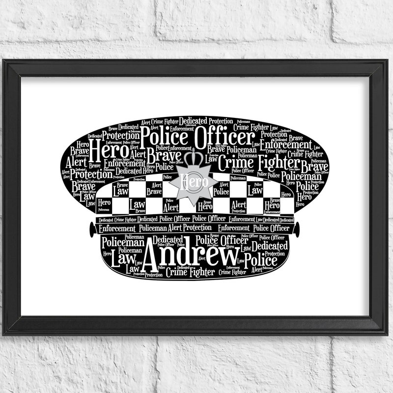 Police Wall Art Office - Etsy UK