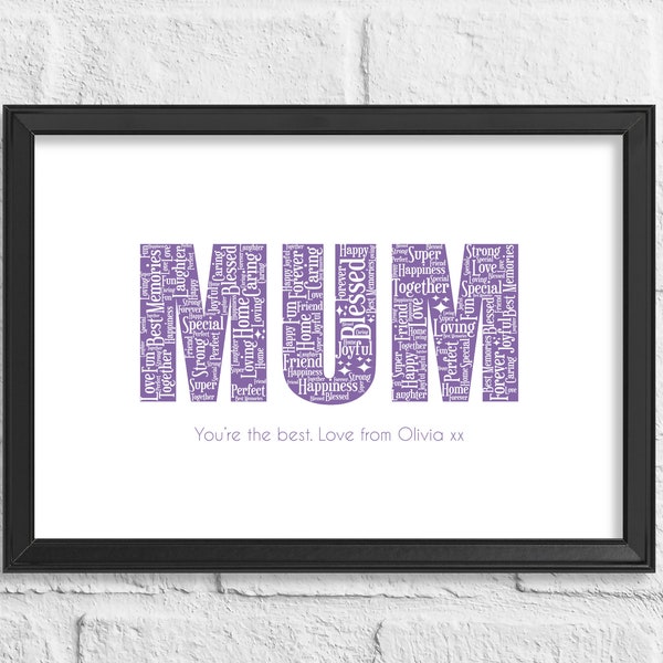 Mom Word Art - Etsy UK