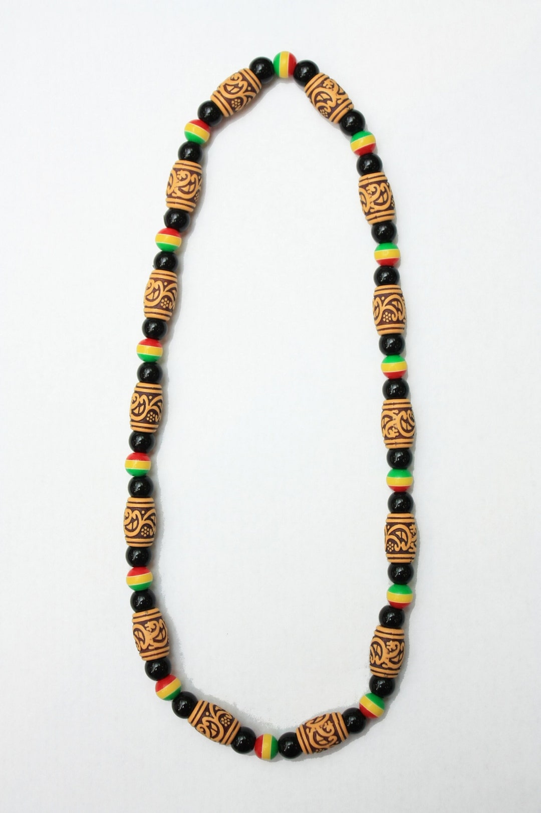 Rasta Necklace, Reggae Necklace, Rastafari, Stretch 18, Unisex Size - Etsy