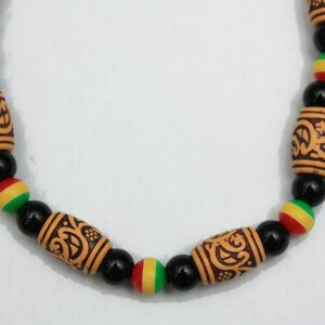 Rasta Necklace, Reggae Necklace, Rastafari, Stretch 18, Unisex Size - Etsy