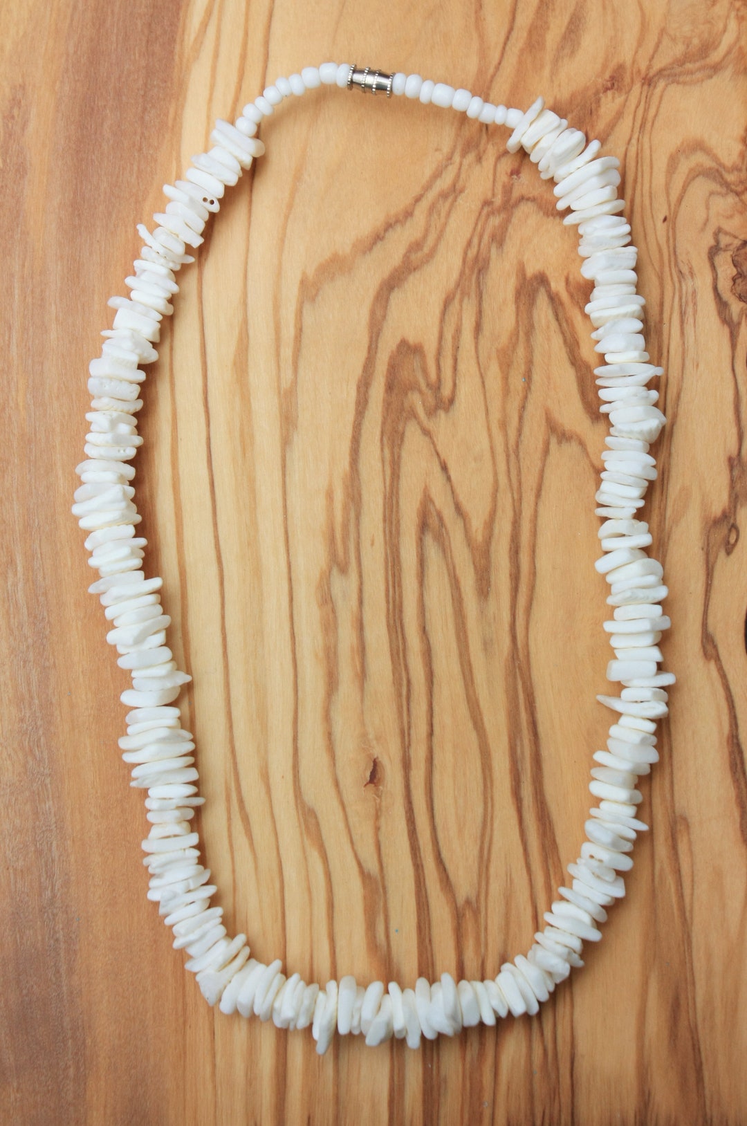 Puka Sea Shell Necklace Choker White Square Cut Chip Handmade in Cebu ...