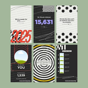 Spotify Wrapped 2025 Editable Template - Etsy