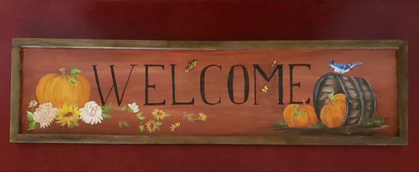 Hand Painted Welcome Sign - Etsy
