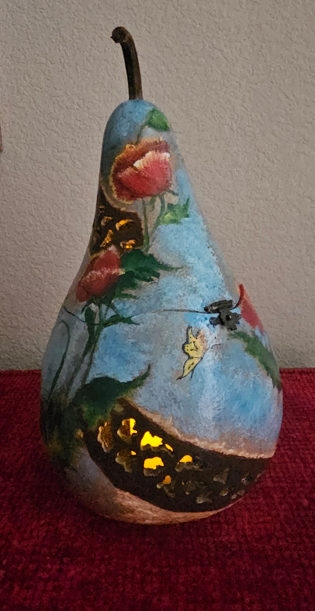 Lighted Hand Painted/crafted Gourd Box - Etsy