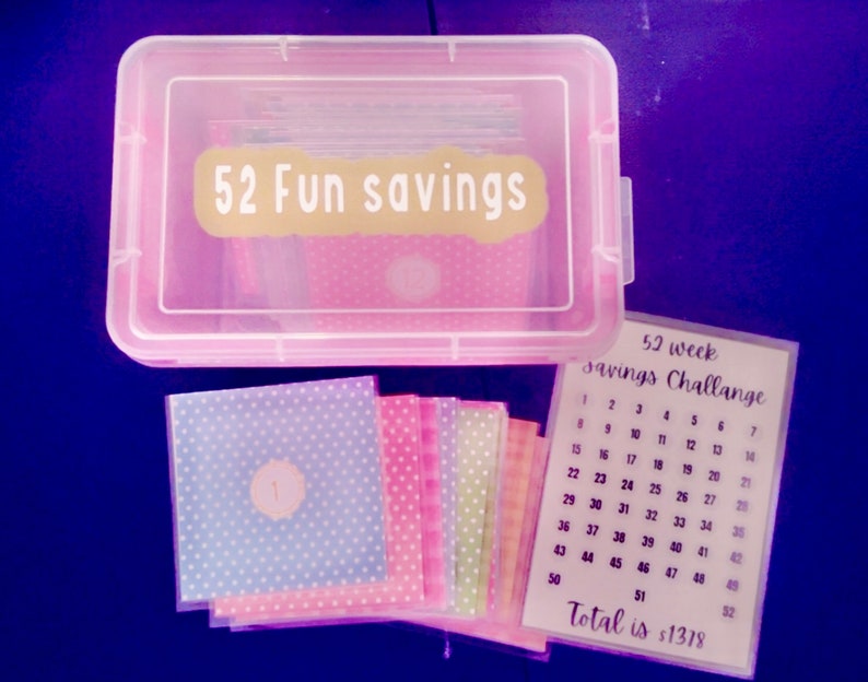 52 Week Savings Challenge - Etsy