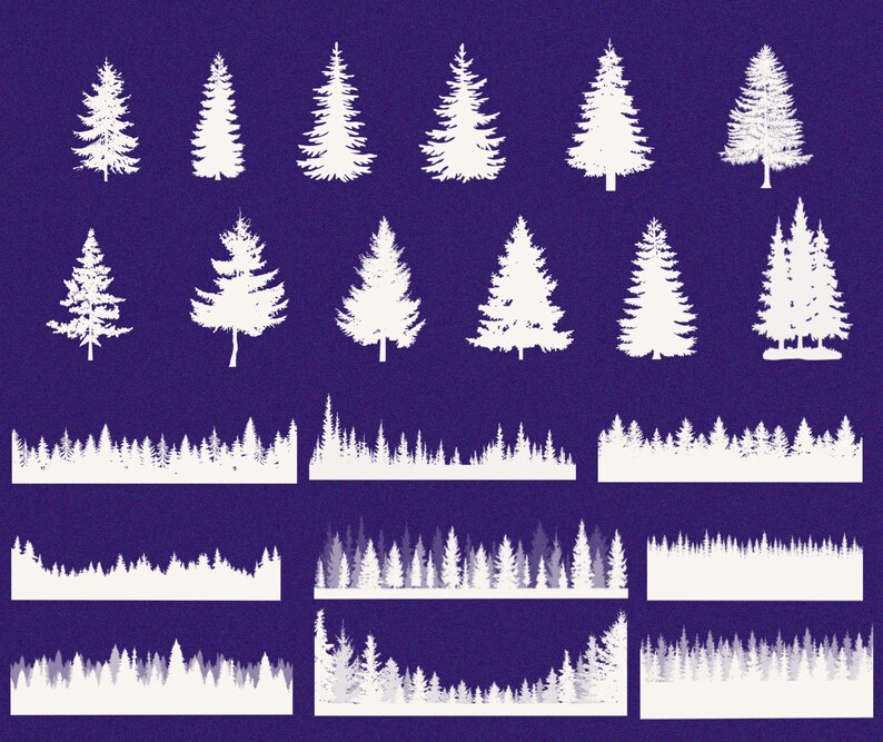 Procreate Landscape Creator Brush Set, Mountain Stamp, Deer, Tree ...