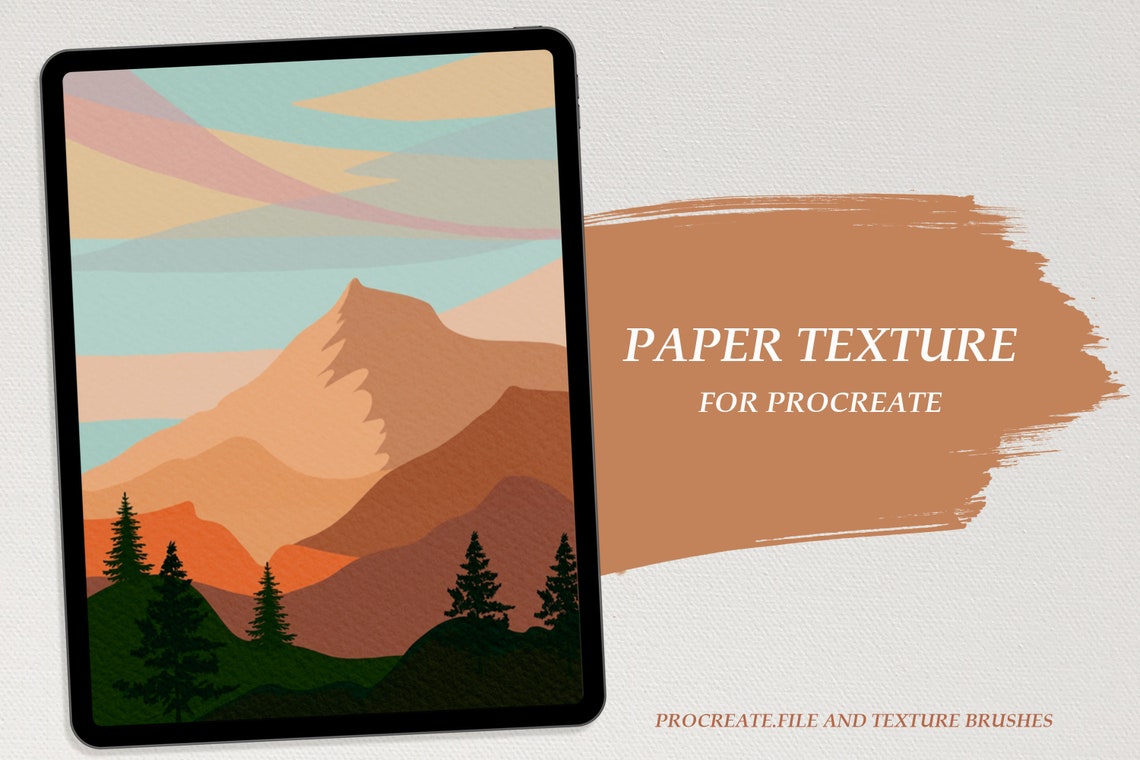 Procreate Paper Texture Brushes Watercolor Digital Paper - Etsy